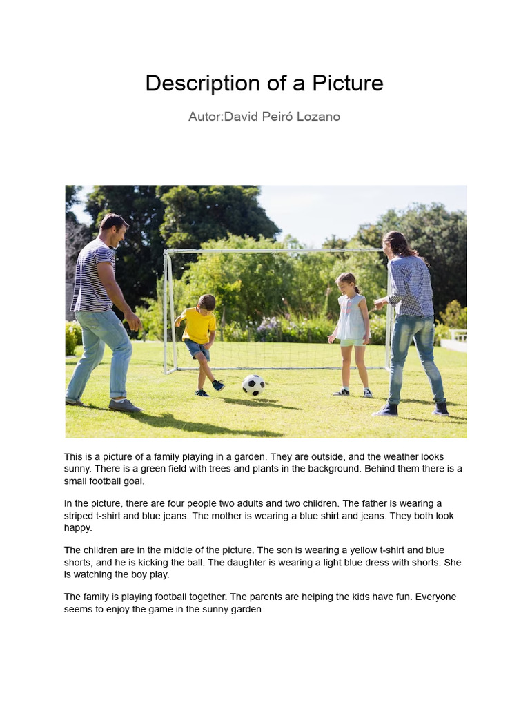Description of A Picture | PDF