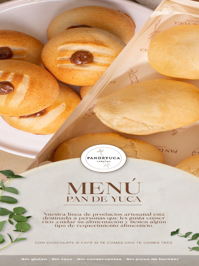 Menu Pan de Yuca ? | PDF