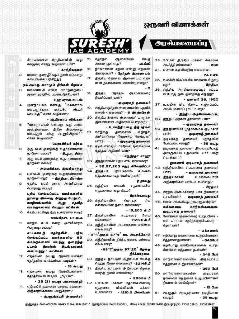 Suresh Ias 6th - 10th Polity | PDF