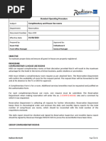 Complimentary Room Request Form | PDF