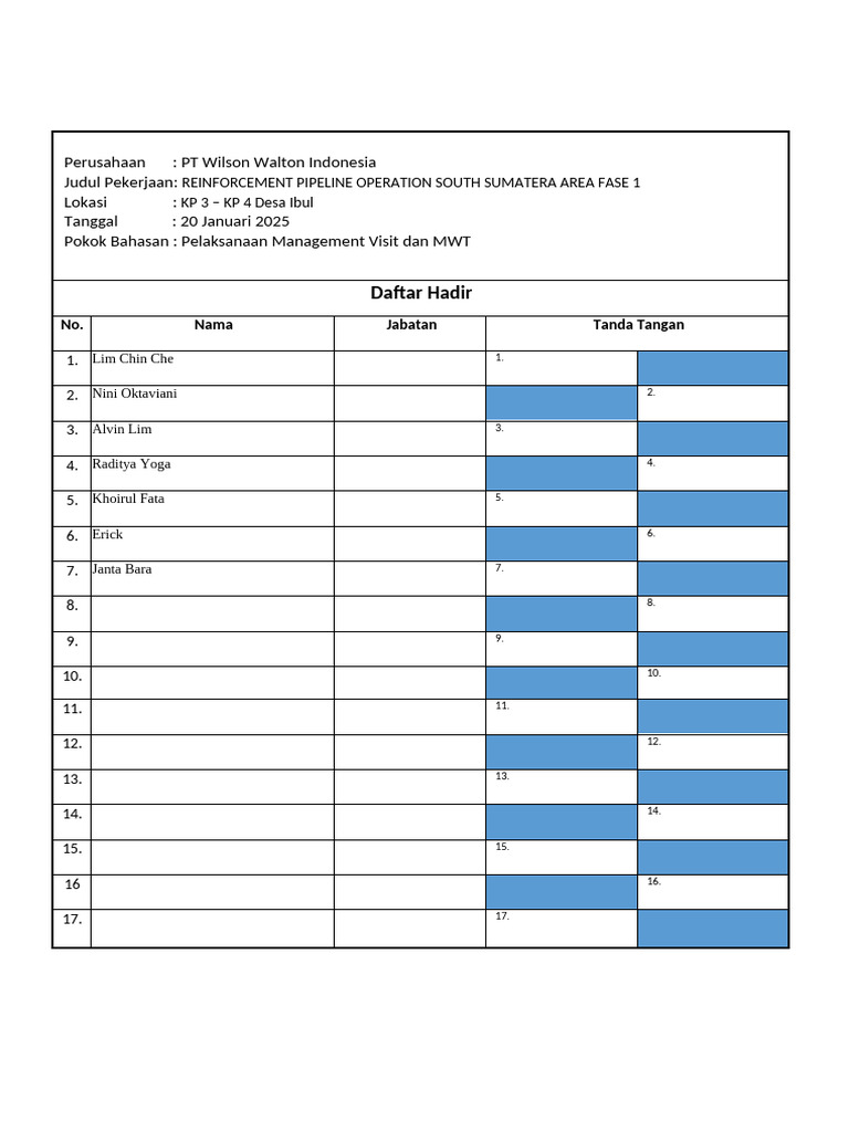 Form Hse Meeting Terbaru | PDF