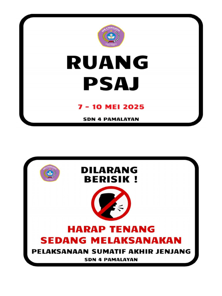 Rambu-Rambu PSAJ | PDF