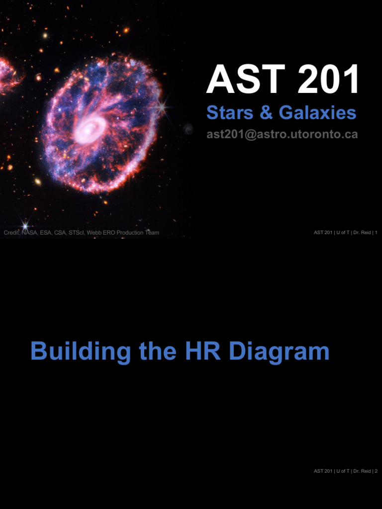 AST201 Winter2025 Class11 Feb11 Building The HR Diagram Posting | PDF | Stars | Sun