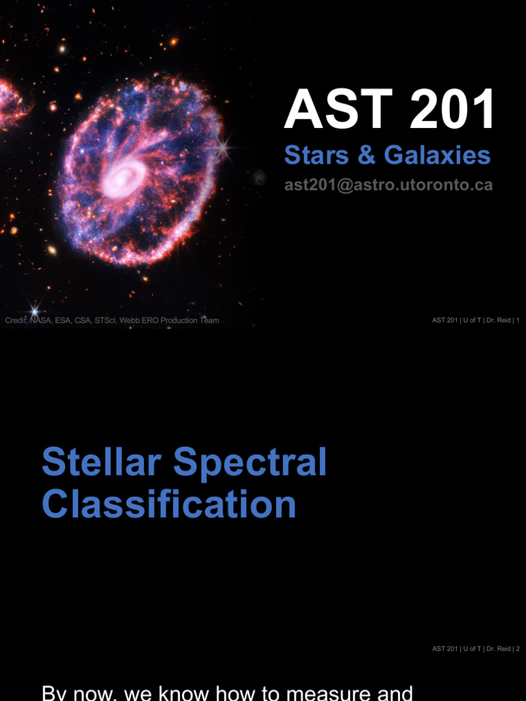 AST201 Winter2025 Class10 Feb06 Stellar Spectral Classification Posting ...