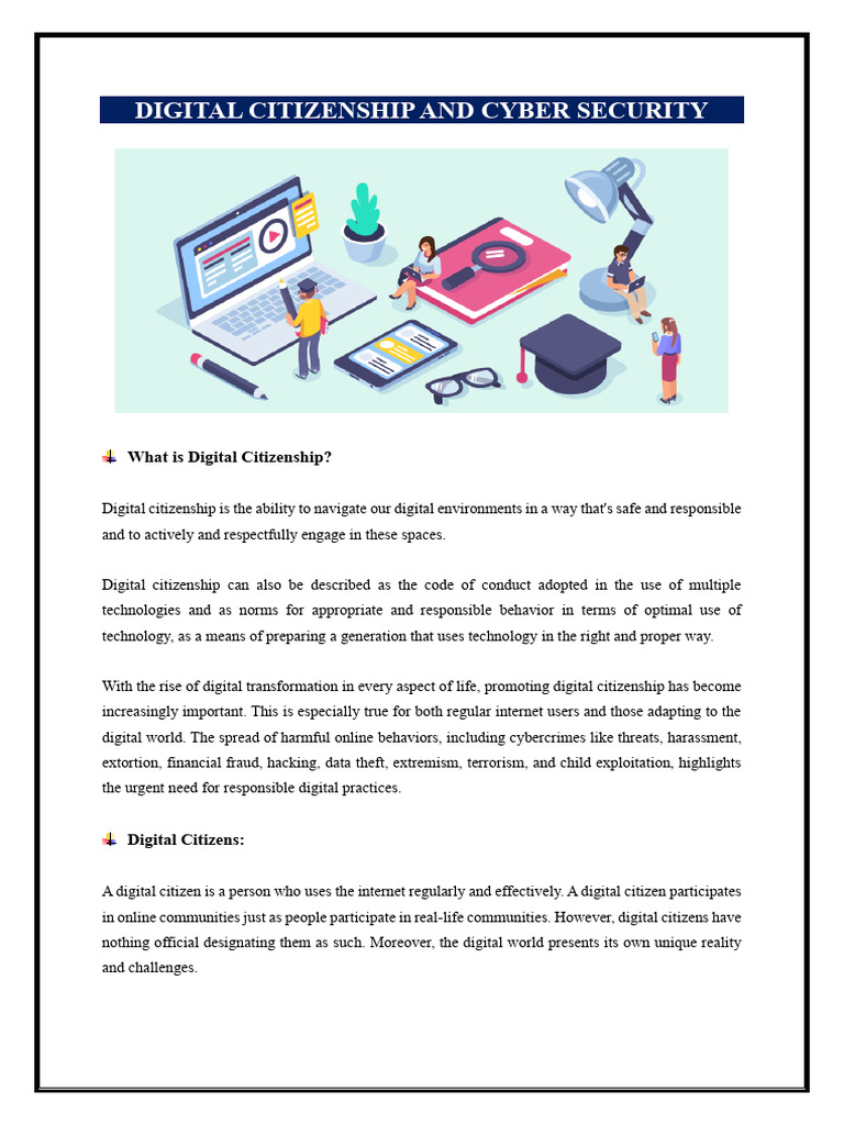 Digital Citizenship and Cyber Security | PDF | Malware | Ransomware