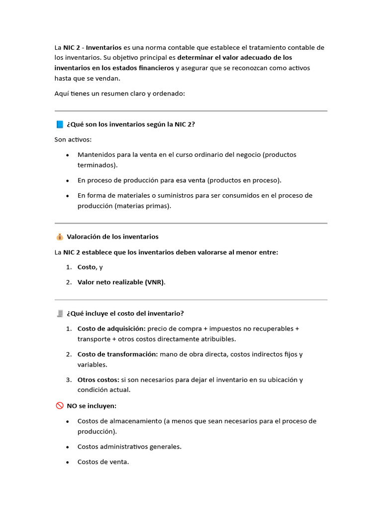 La NIC 2 | PDF