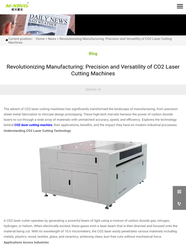 Revolutionizing Manufacturing - Precision and Versatility of CO2 Laser ...