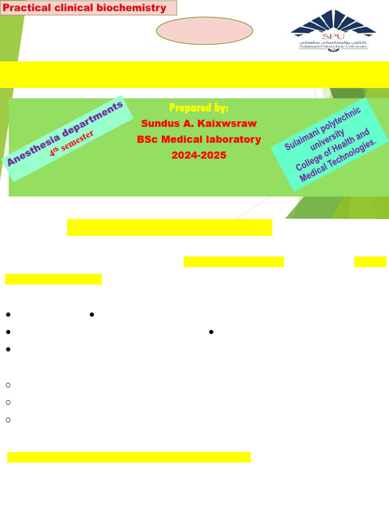 Lab. 2 Practical Clinical Biochemistry Autosaved | PDF | Cholesterol ...