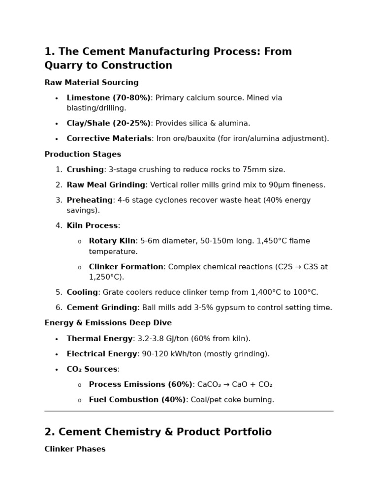 Everything About Cement Industry | PDF | Cement | Materials