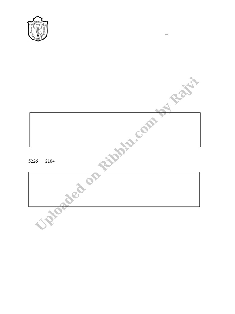 Rounding Numbers Class 4 Maths Assignment of Dps | PDF