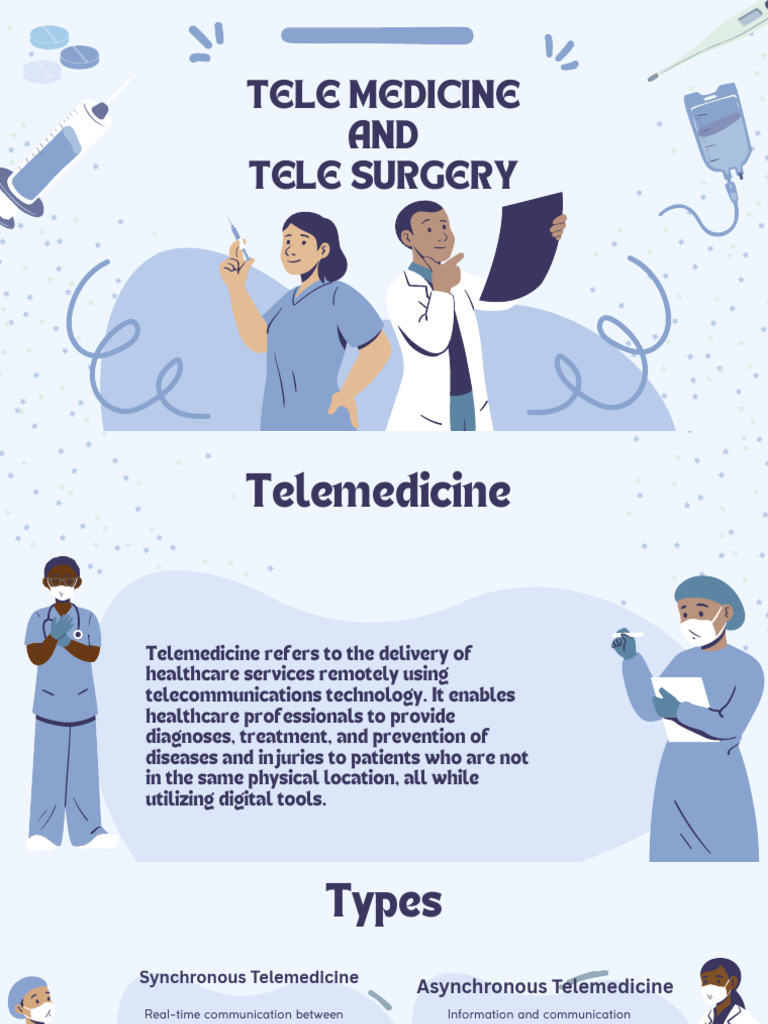 TELE MEDICINE AND TELE SURGERY.pdf | PDF | Surgery | Public Services