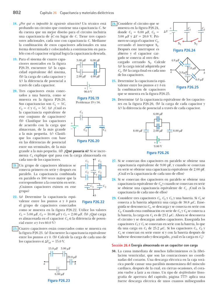Clase Práctica de Capacitores | PDF | Condensador | Capacidad