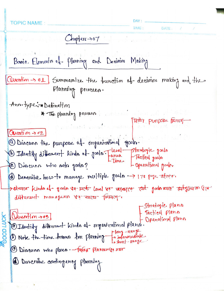 BBA1.2, Management chapter-07 | PDF