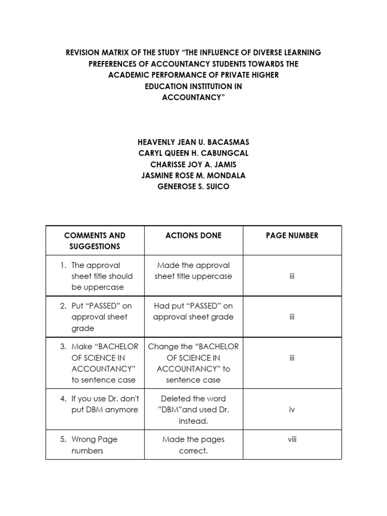 Research Matrix | PDF