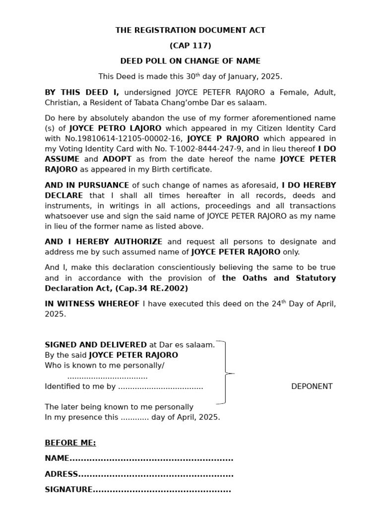 The Registration Document Act | PDF