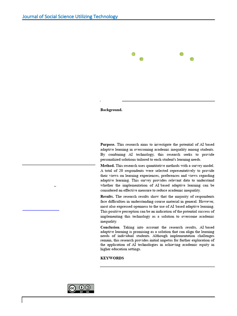 Adaptive Learning Based | PDF | Intelligence (AI) & Semantics | Artificial Intelligence