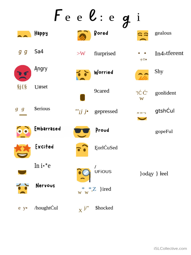 Feelings with emojis | PDF