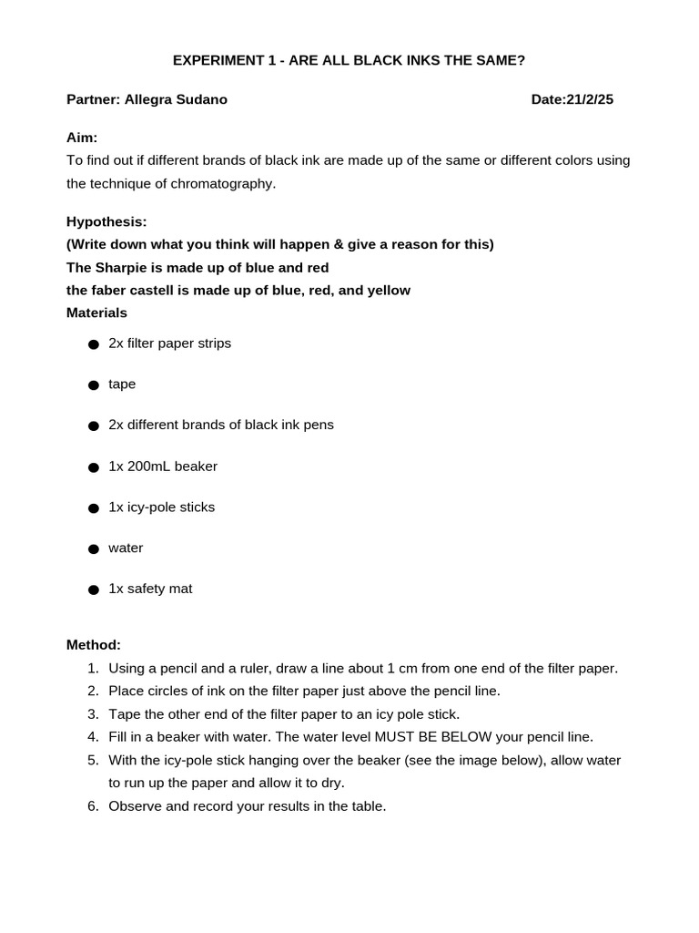 Chromatography + Crystals Combined Worksheet | PDF