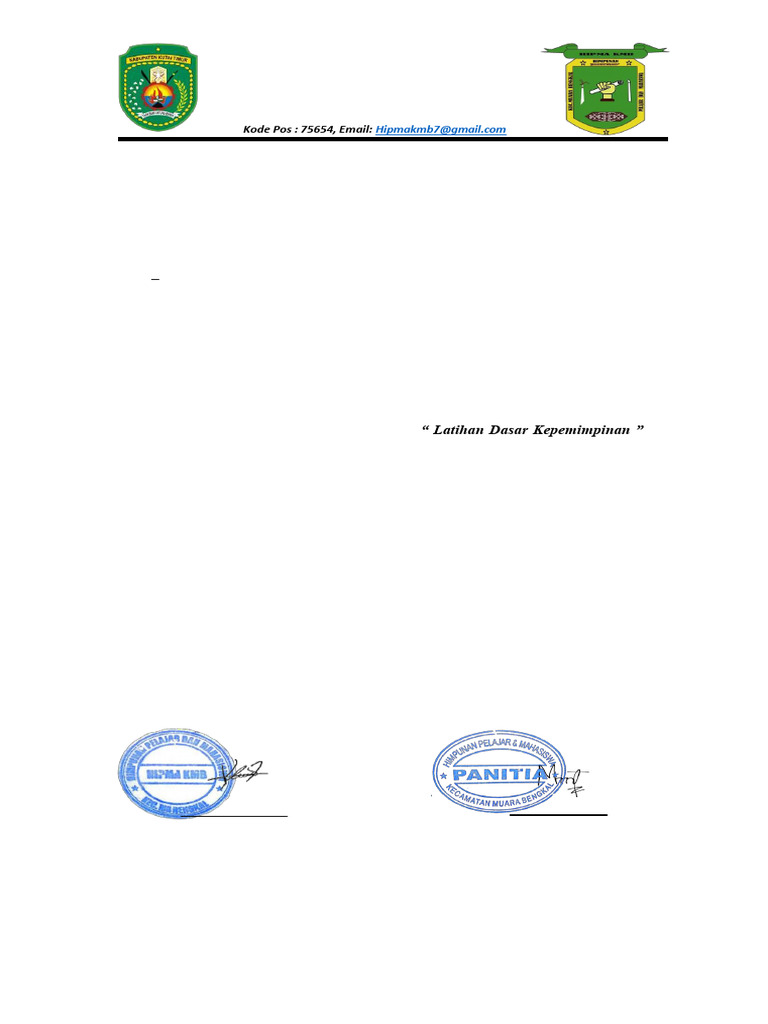 Surat Peminjaman Barang Proyektor | PDF