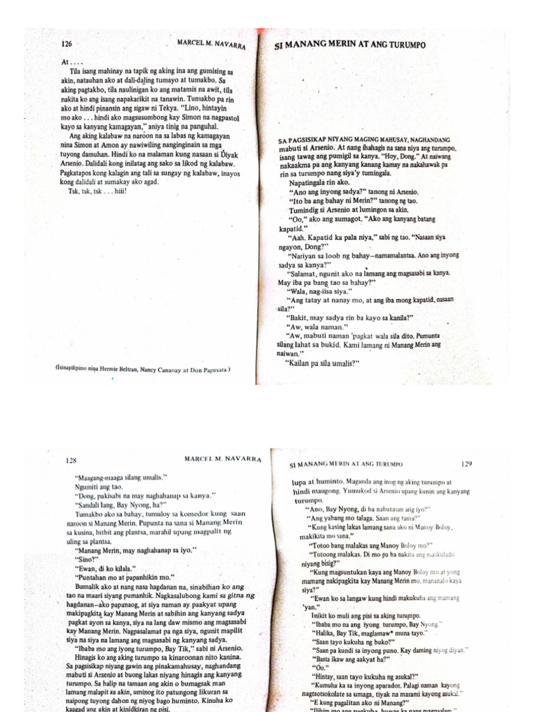 Manang Merin at Ang Turumpo (Marcel Navarra) | PDF