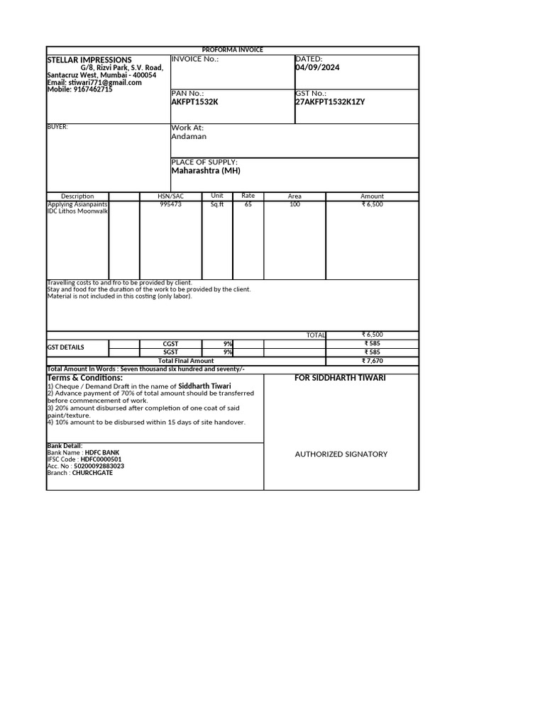 Andaman Lithos Moonwalk Quotation Stellar Impressions | PDF