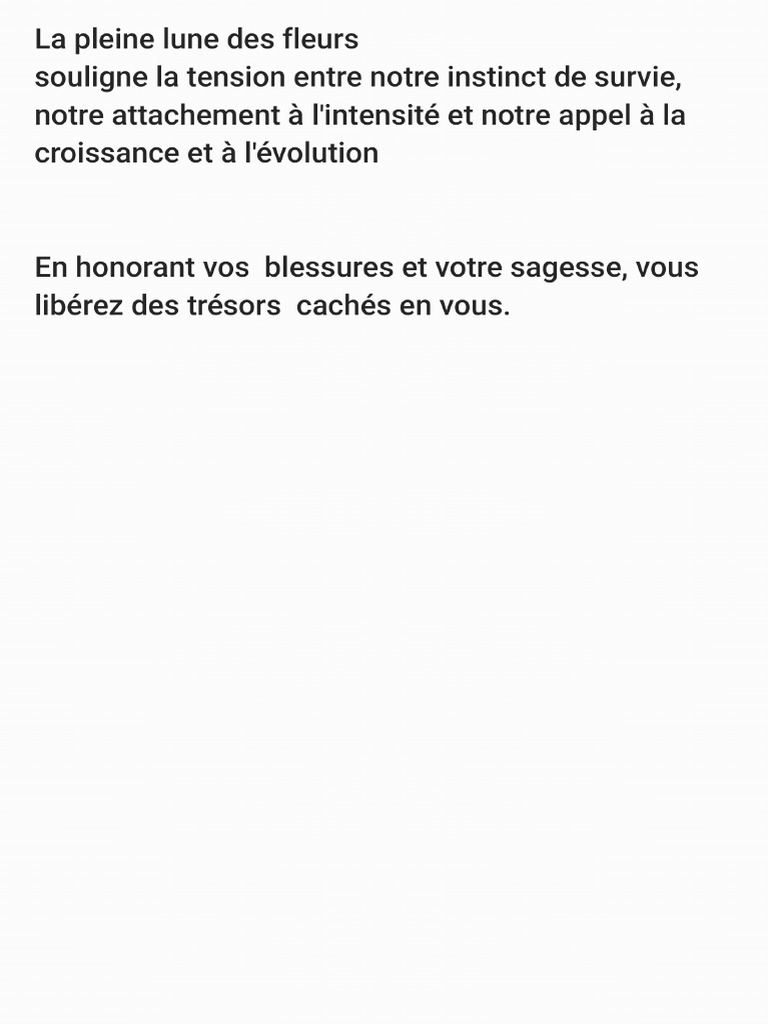 La Pleine Lune Des Fleurs | PDF