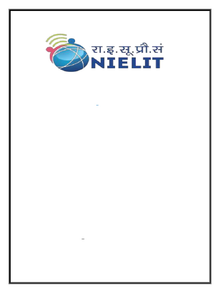 Front Page of Nielit | PDF