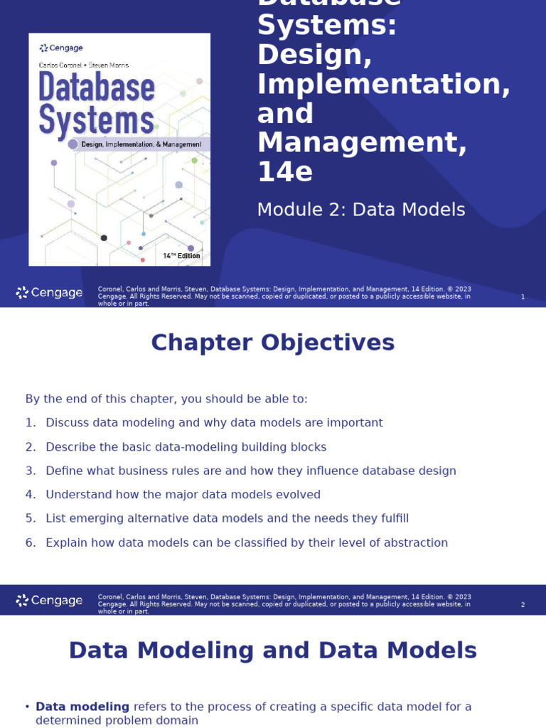 Coronel Morris - DatabaseSystems - 14e - PPT - Mod02 | PDF | Relational Model | Databases