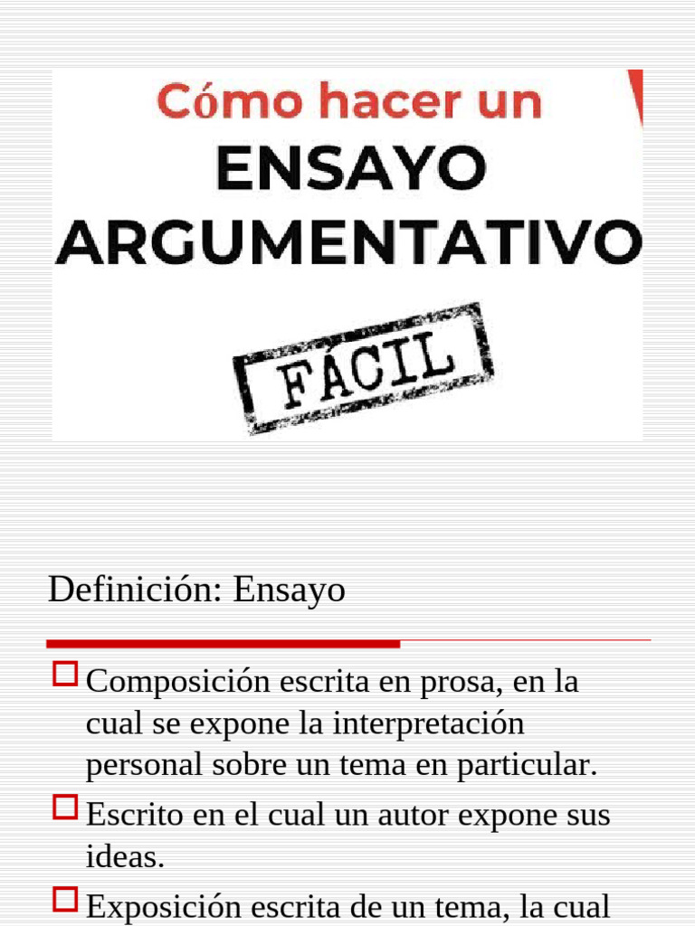 ¿Cómo Elaborar Un Ensayo | PDF | Ensayos | Escritura