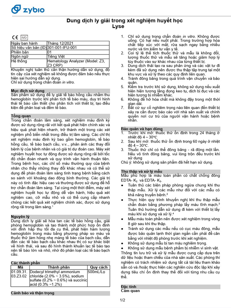 ZBO - HDSD - Dung Dich Ly Giai | PDF