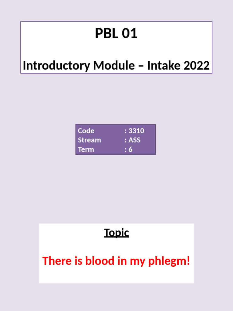 PBL 01 - INM-22 Updated | PDF