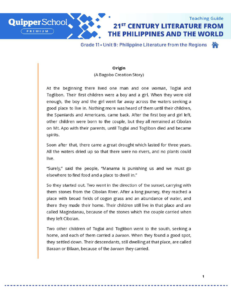 Literary Pieces Phil Literature From The Regions | PDF