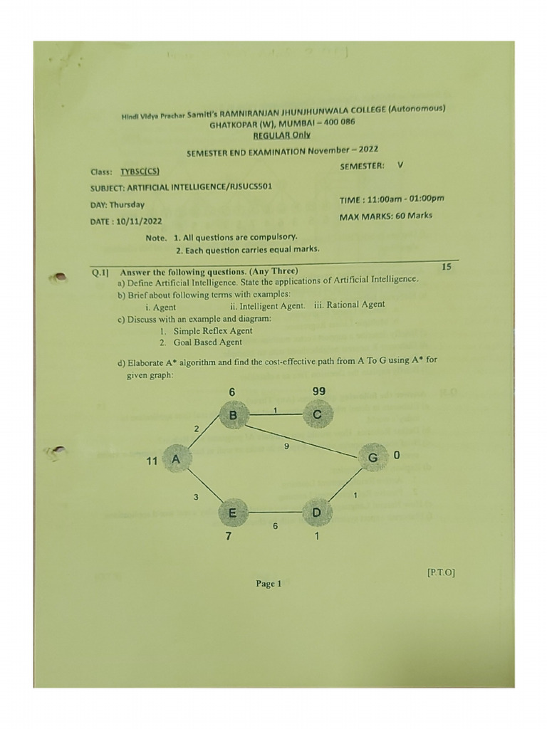 Sem5 Regular 2022-23 | PDF