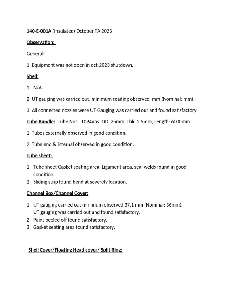 140-E-001A Observation | PDF