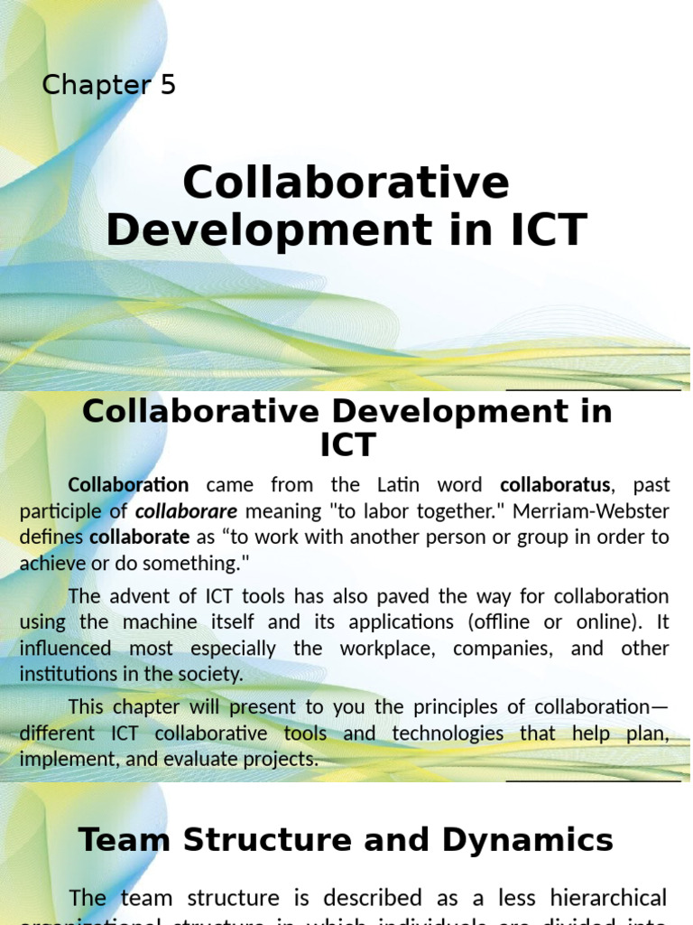 Collaborative Development in ICT For Students | PDF | Computing | Human Communication