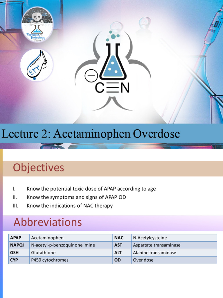 L2-Acetaminophen Overdose_copy | PDF | Medical Specialties | Clinical ...