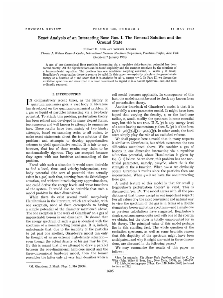 PhysRev 130 1605 | PDF | Ordinary Differential Equation | Gases