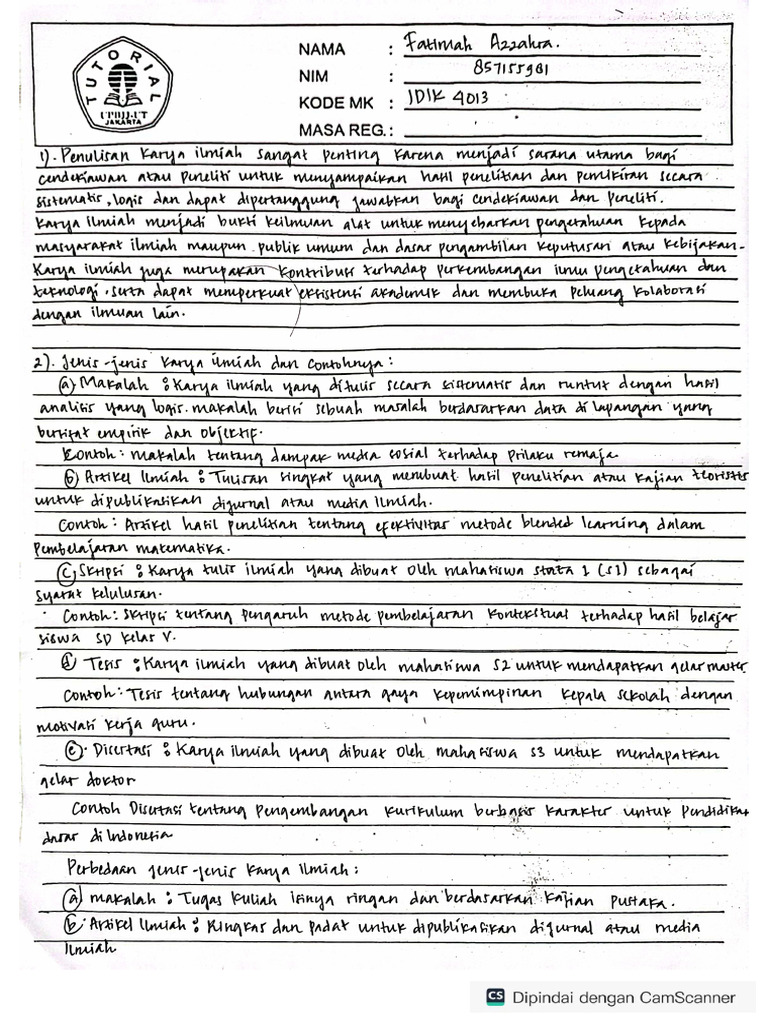 Tugas 1 Karil Fatimah | PDF