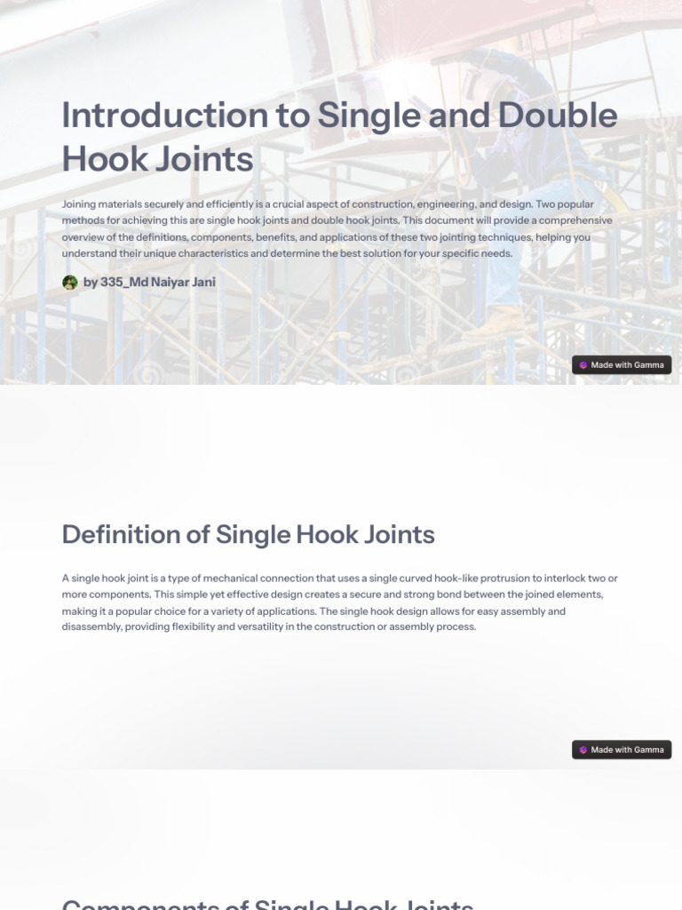 Overview of Hook Joint Types | PDF | Strength Of Materials ...