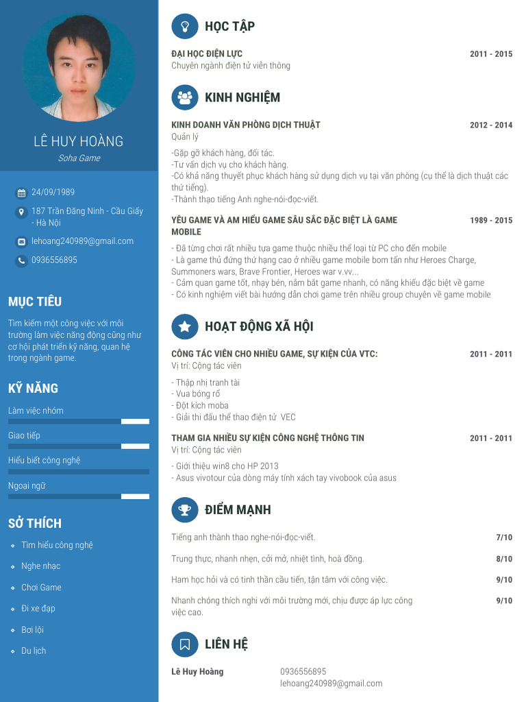 Le Huy Hoang TopCV - VN 240915.230438 | PDF