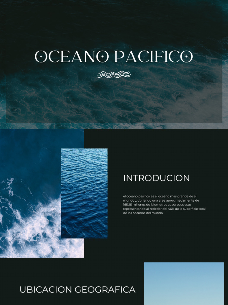 Navy Blue and White Minimalist Sea Nature Presentation | PDF