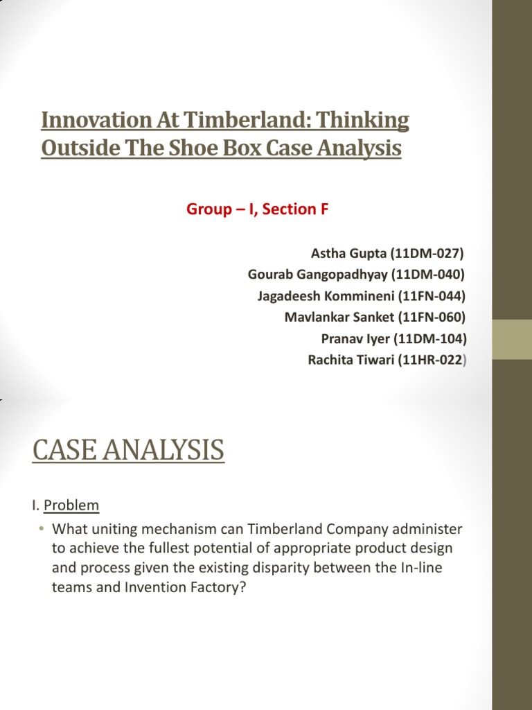 Timberland Innovation Case Analysis | PDF | Product Design | Invention