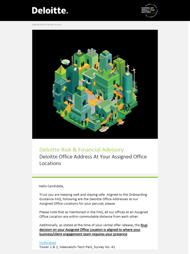 Deloitte India (Offices of The US) - Deloitte Office Address at Each ...