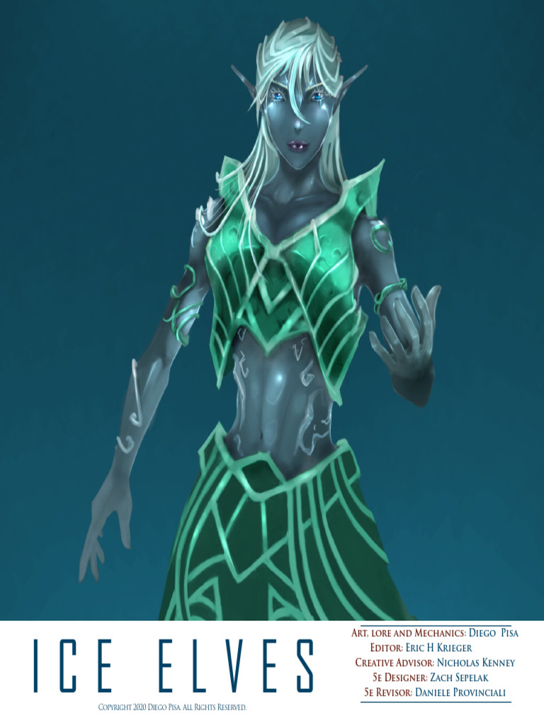 Ice Elves | PDF | License | Elf (Dungeons & Dragons)