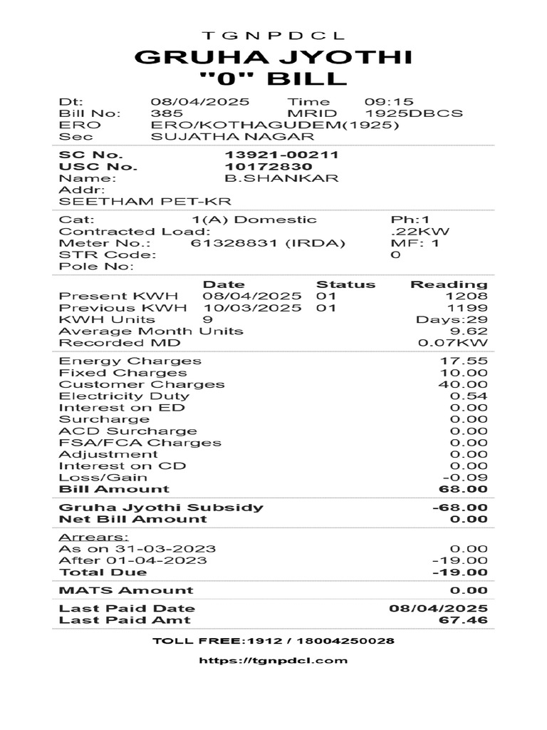 Bill | PDF