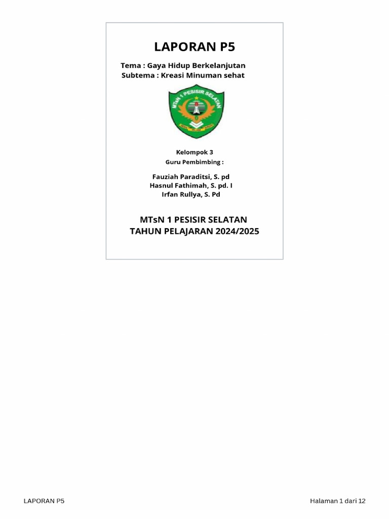 Laporan P5 - 20250509 - 203011 - 0000 | PDF