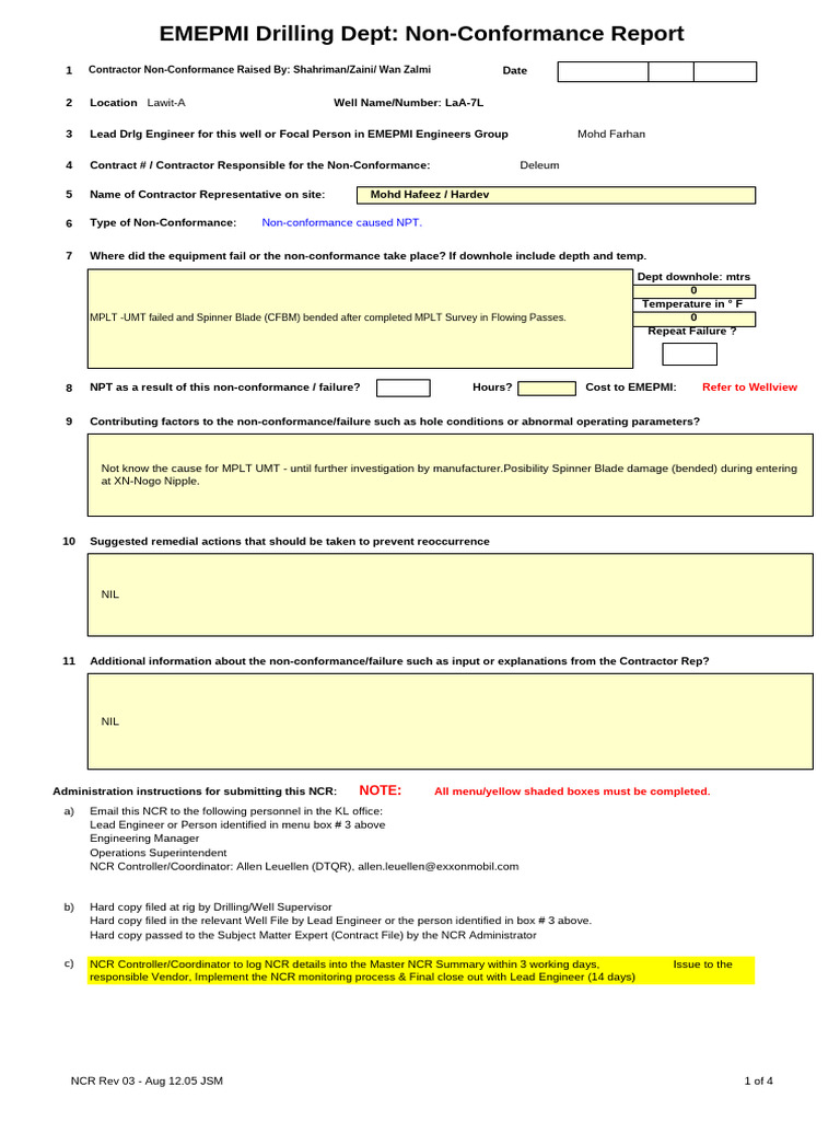 NCR Deleum Mplt-Umt 06-12-2014 | PDF | Petroleum Industry | Fuel Production