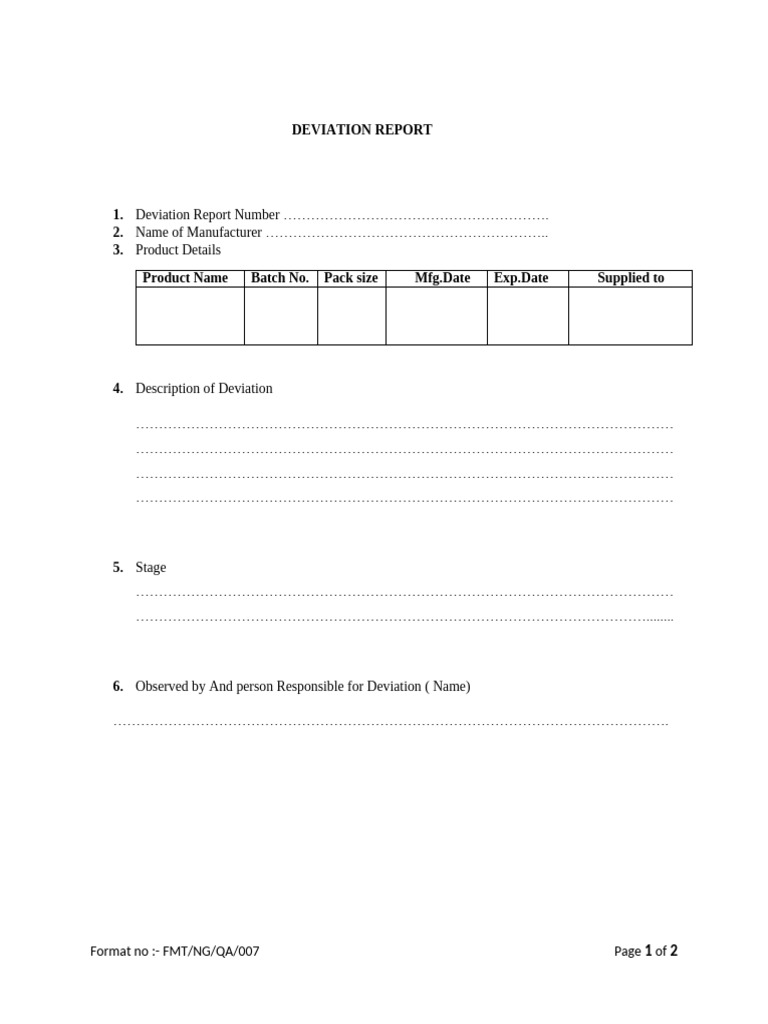 07 format deviation | PDF