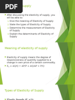 Types of Elasticity of Supply With Diagram | PDF