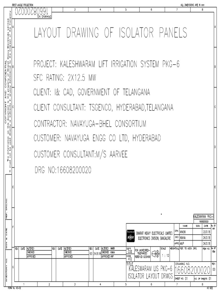 Isolator Layout Drawing | PDF